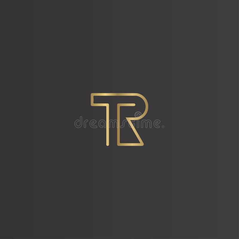 Alphabet Initials Logo RT, TR, T and R Stock Vector - Illustration of ...