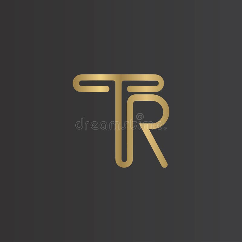 Alphabet Initials Logo RT, TR, T and R Stock Vector - Illustration of ...