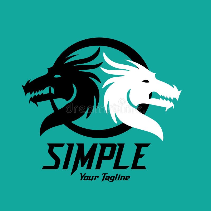 Twin Dragon Logo Stock Illustrations – 28 Twin Dragon Logo Stock ...