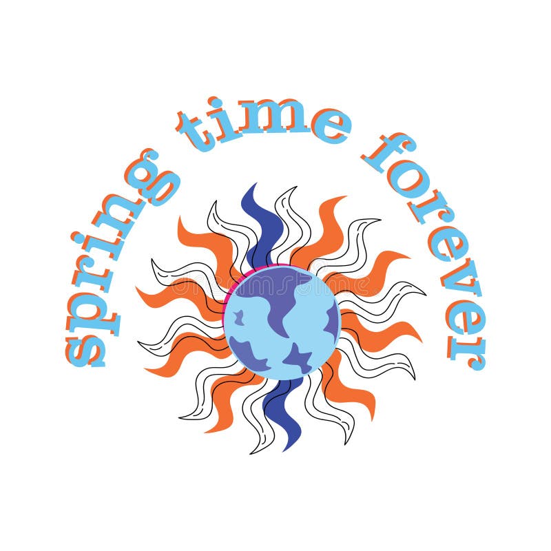 Spring time forever stock vector. Illustration of vacation - 232579946