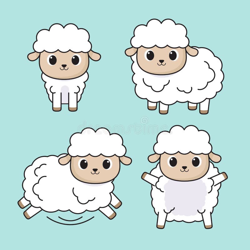 Sheep Pose Stock Illustrations – 494 Sheep Pose Stock Illustrations ...