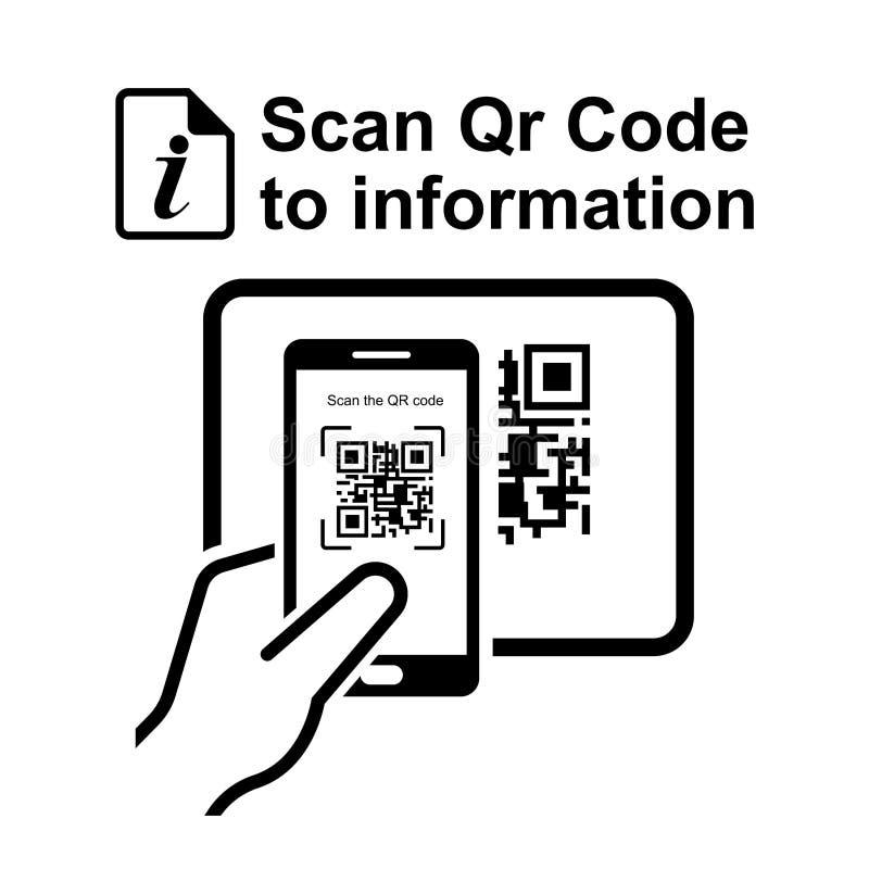 Scan the QR Code for Discount Icon Isolated on White Background Stock ...