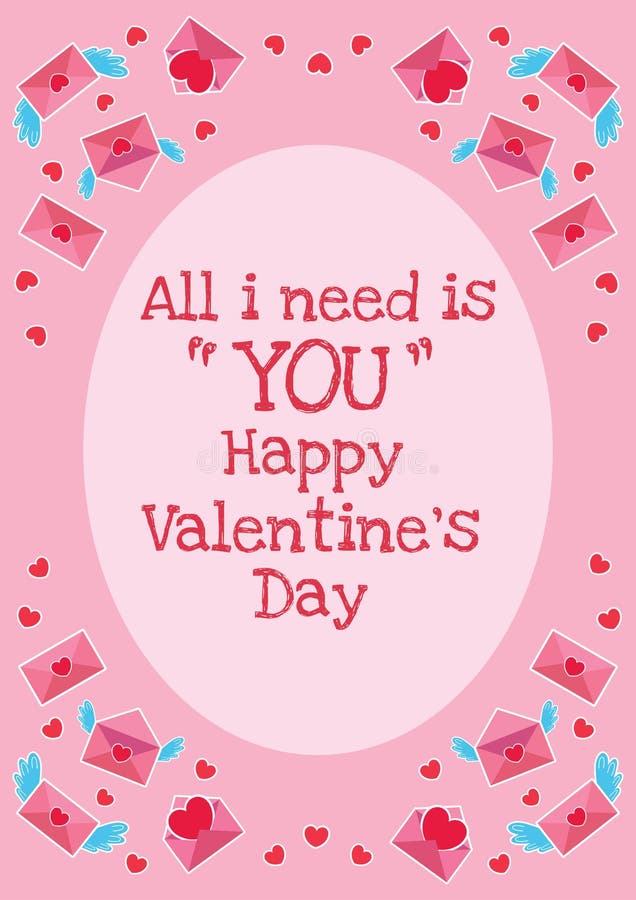 Valentines Day Card Art Design Stock Vector - Illustration of design ...