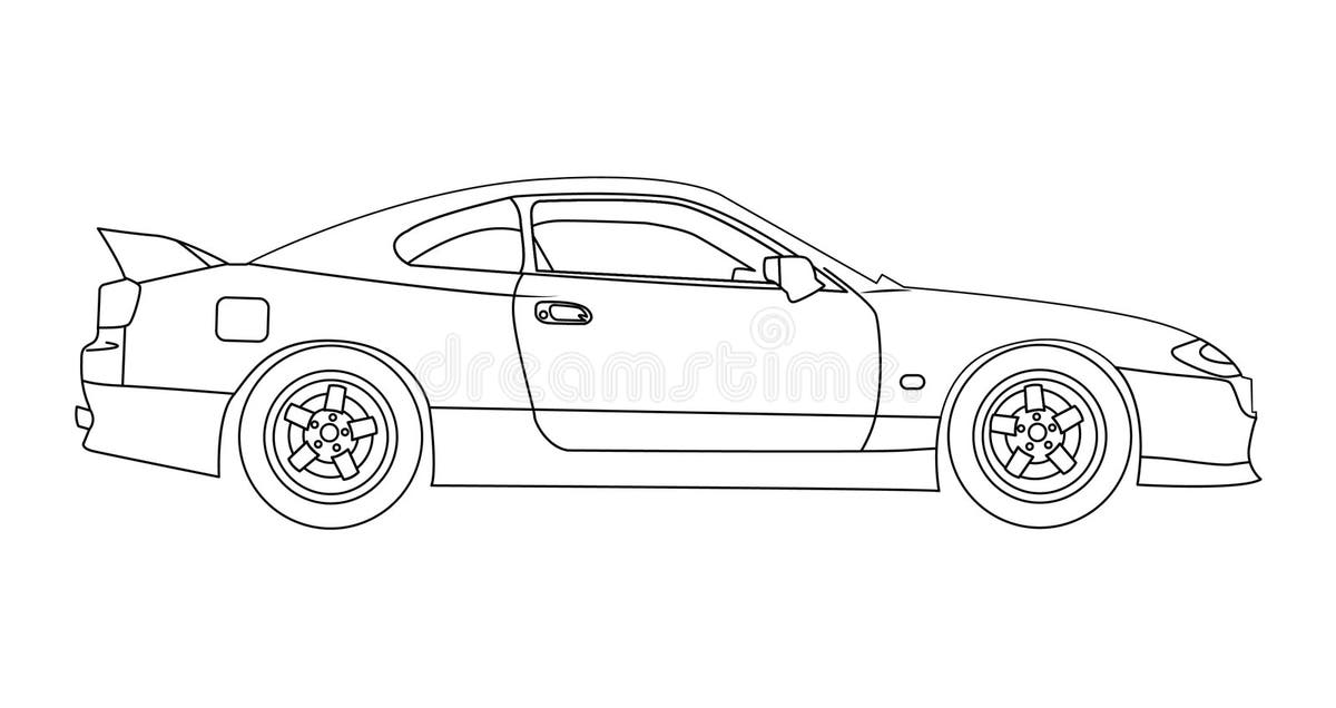 Sports Car Line Drawing Stock Illustrations – 1,202 Sports Car Line ...