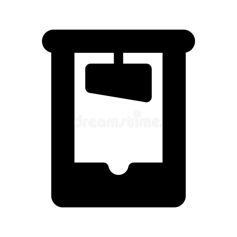 Guillotine Solid Style Icon. Halloween Themed Icon. Stock Vector ...