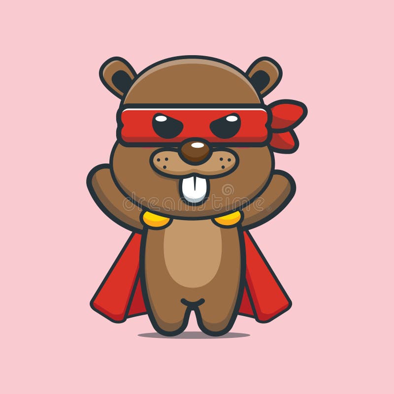 Superhero Beaver Stock Illustrations – 24 Superhero Beaver Stock ...