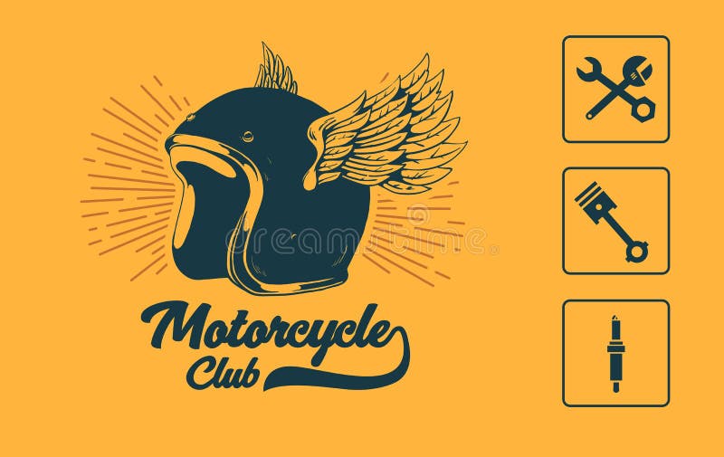 Illustration of Motorcycle Tools Design Stock Vector - Illustration of ...