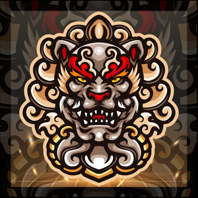 Fu Dog Head Tattoo Designs