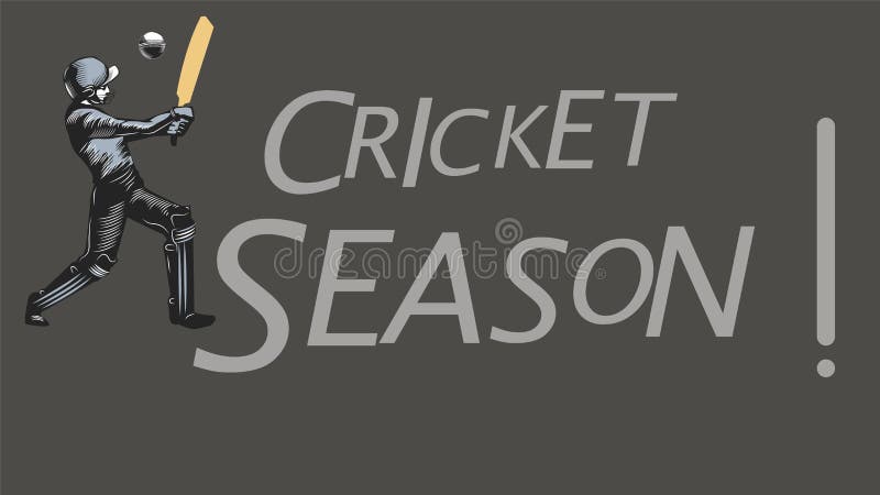 A Cricket Season Illustrator Template for Cricket Season Stock Vector ...