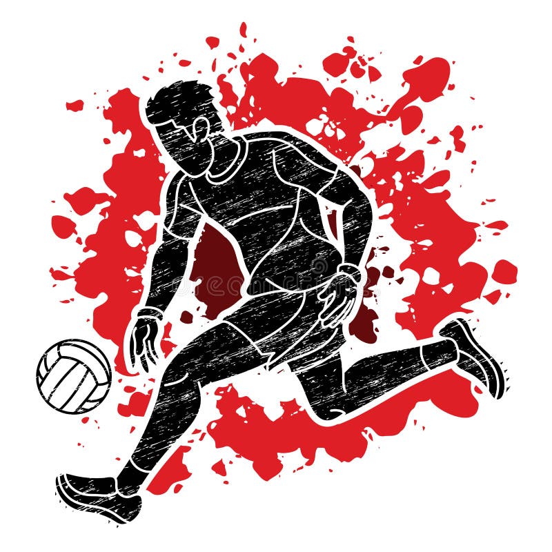 Gaelic Football Player Action Cartoon Sport Graphic Vector Stock Vector ...