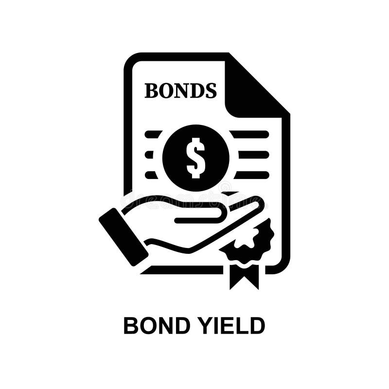 Bond Yield Icon Isolated on White Background Stock Vector ...