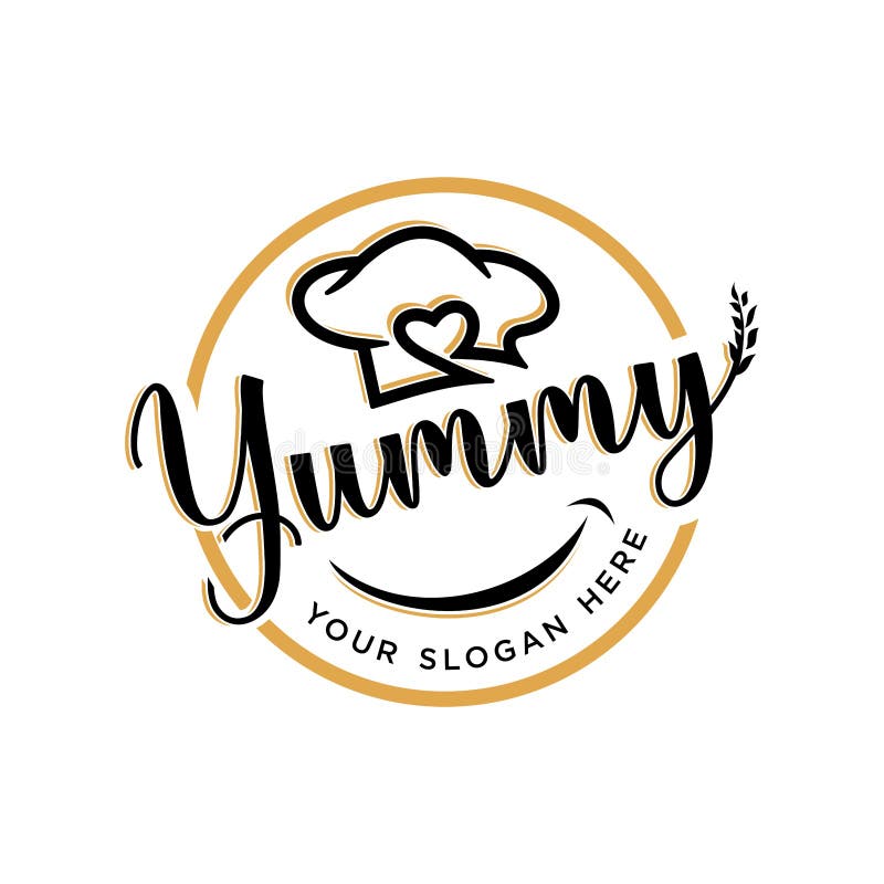 Bakery, Cooking and Home Baking Lettering Logo Design Template Stock ...