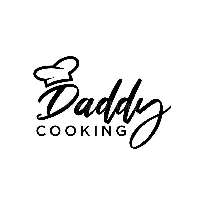 Cooking with Daddy Logo Template Stock Vector - Illustration of baker ...