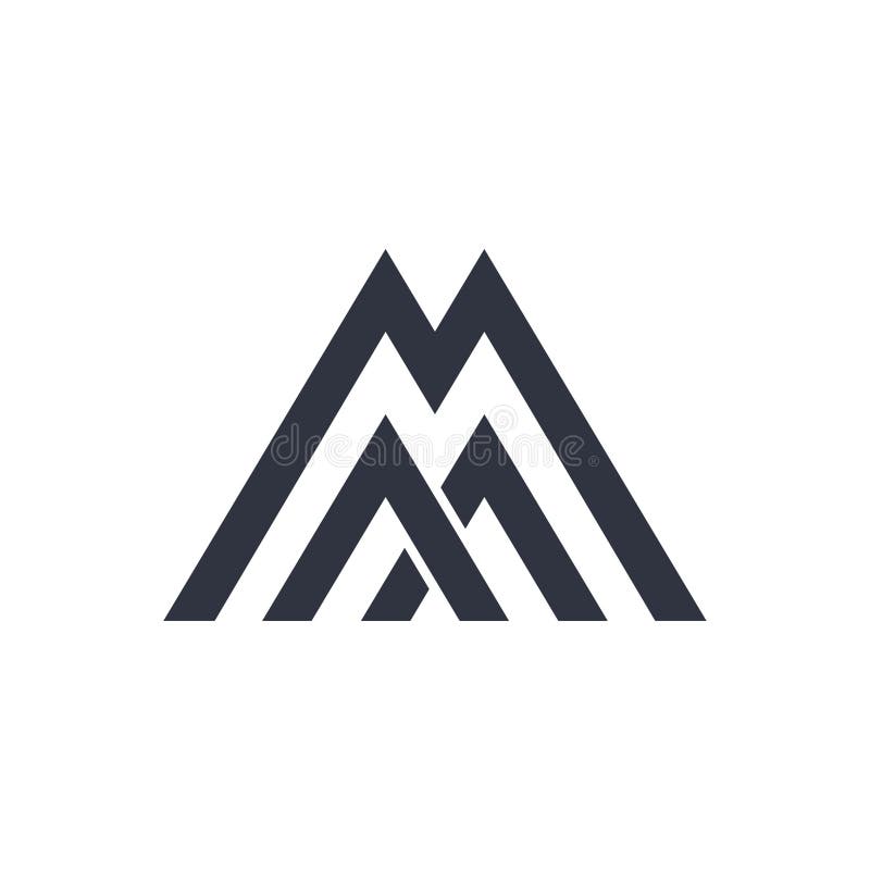 Logo or Icon Letter MM stock vector. Illustration of label - 233340484