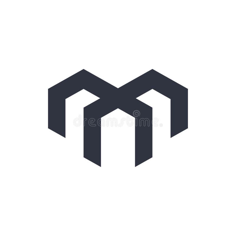 Logo or Icon Letter MM stock vector. Illustration of elements - 233340492