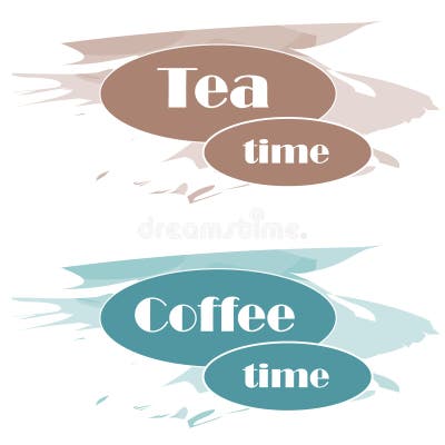 Coffee Time - Tea Time Logo Vector Stock Vector - Illustration of ...