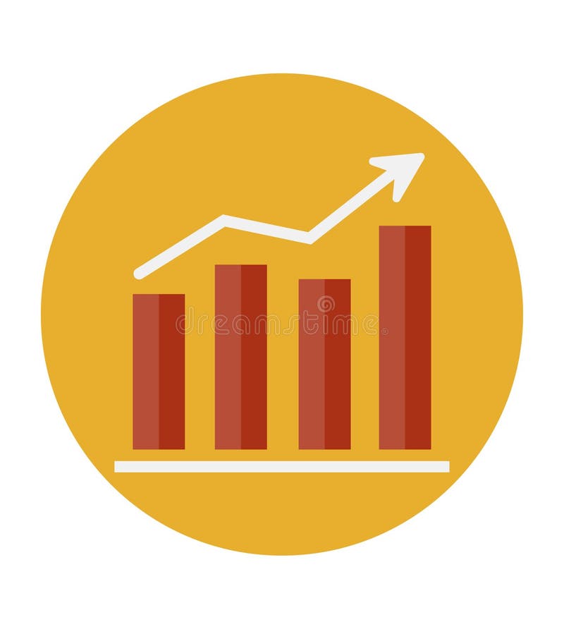 Graphic Icon Vector. Simple Growth Sign. Statistics Growing Graphic ...