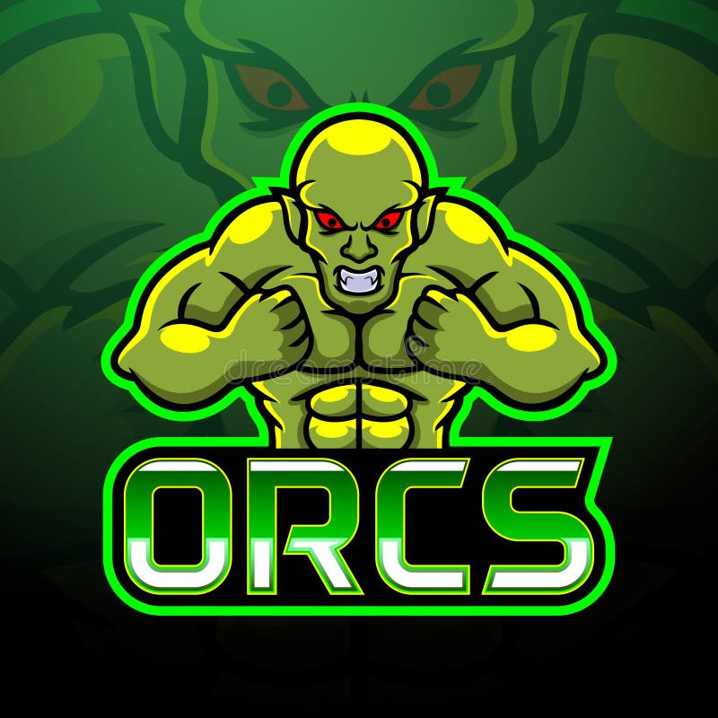 Orcs Esport Logo Mascot Design Stock Vector - Illustration of esport ...