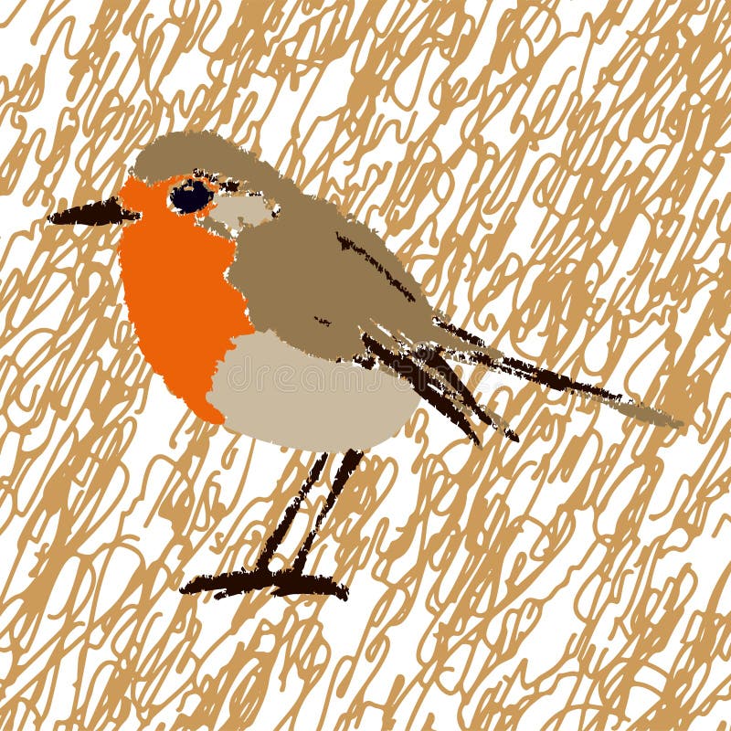 Robin. Vector Illustration of a European Bird. Stock Vector ...