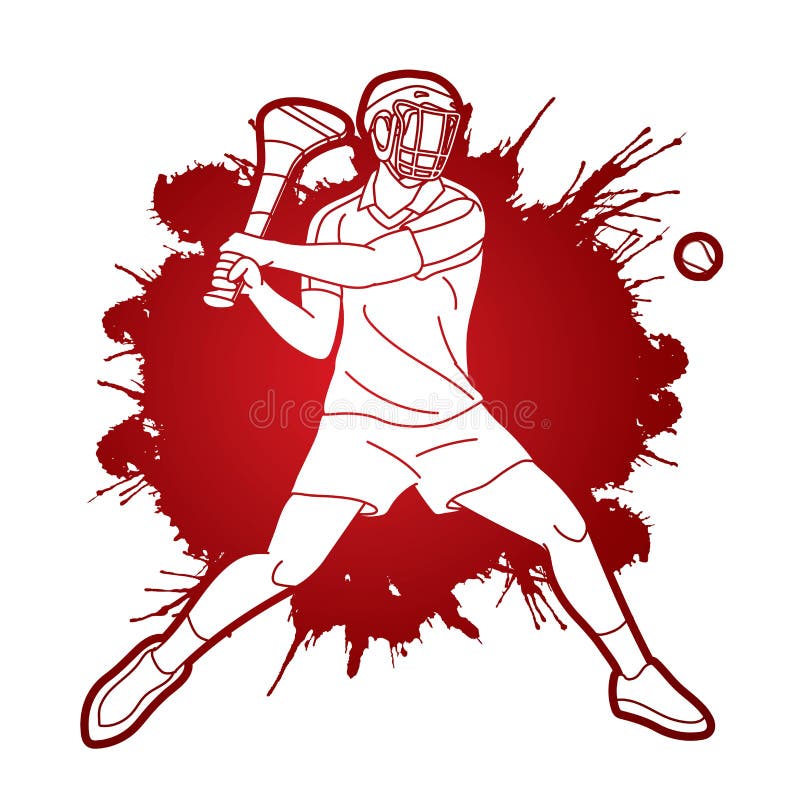 Irish Hurley Sport Cartoon Graphic Vector Stock Vector - Illustration ...
