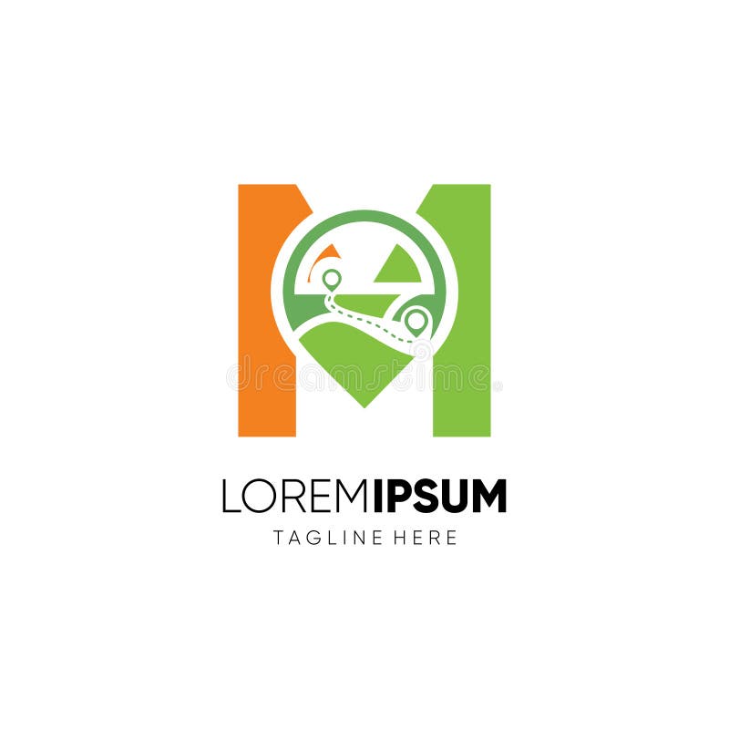 Letter M Map Location Logo Design Vector Icon Graphic Stock Vector ...