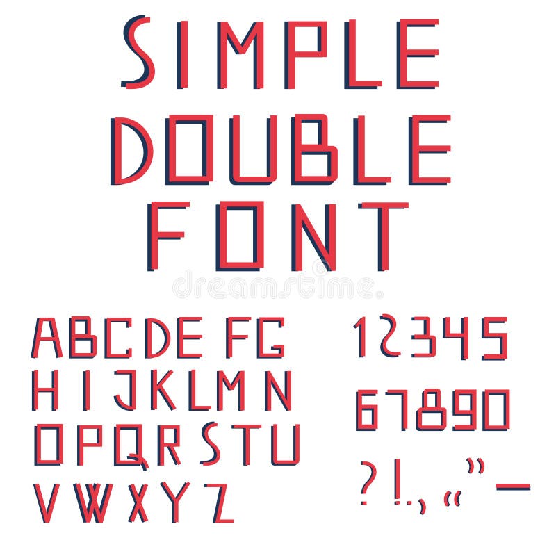 Simple Double Lined Vector Border or Frame Stock Illustration ...