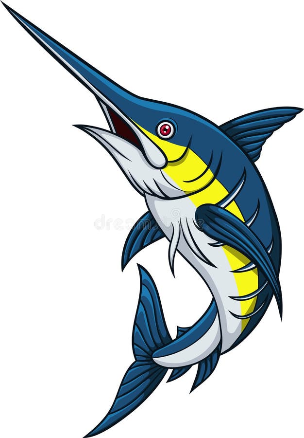 Cartoon Marlin stock illustration. Illustration of rendering - 5240985