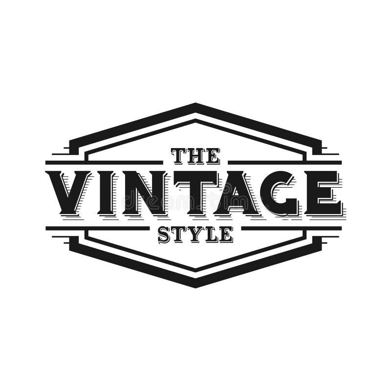 Vintage Retro Rustic, Label Stamp Logo Design Vector Stock Illustration ...