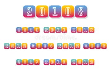 2010s Stock Illustrations – 154 2010s Stock Illustrations, Vectors ...