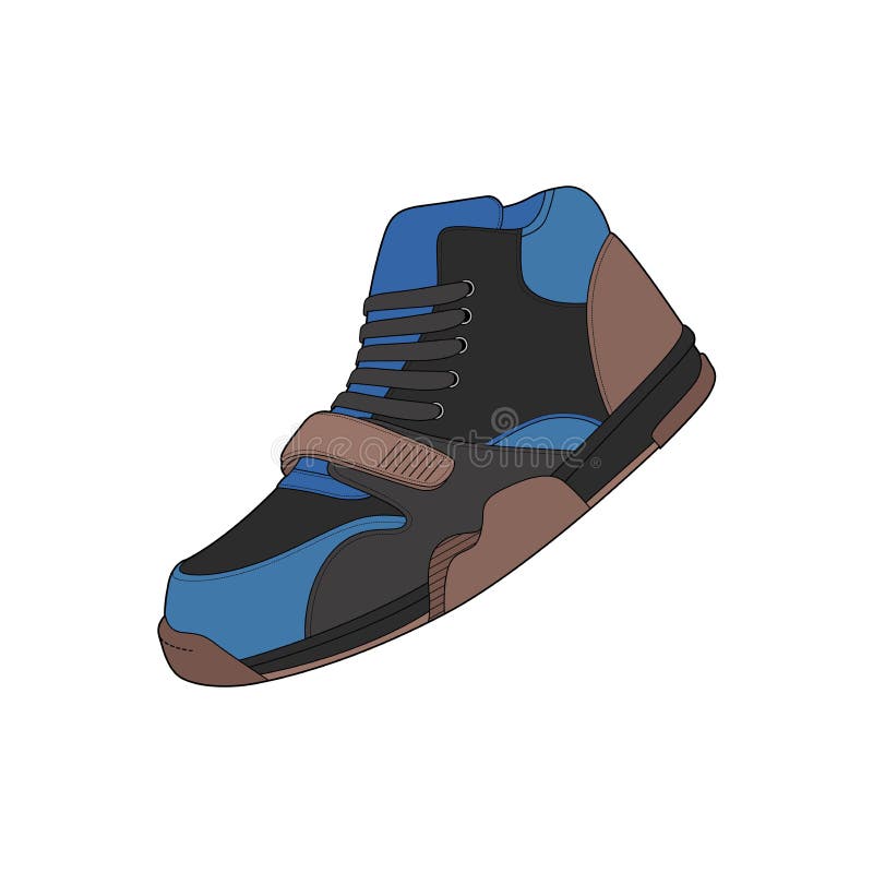 Vector Sneakers Shoes for Training, Running Shoe Vector Illustration ...