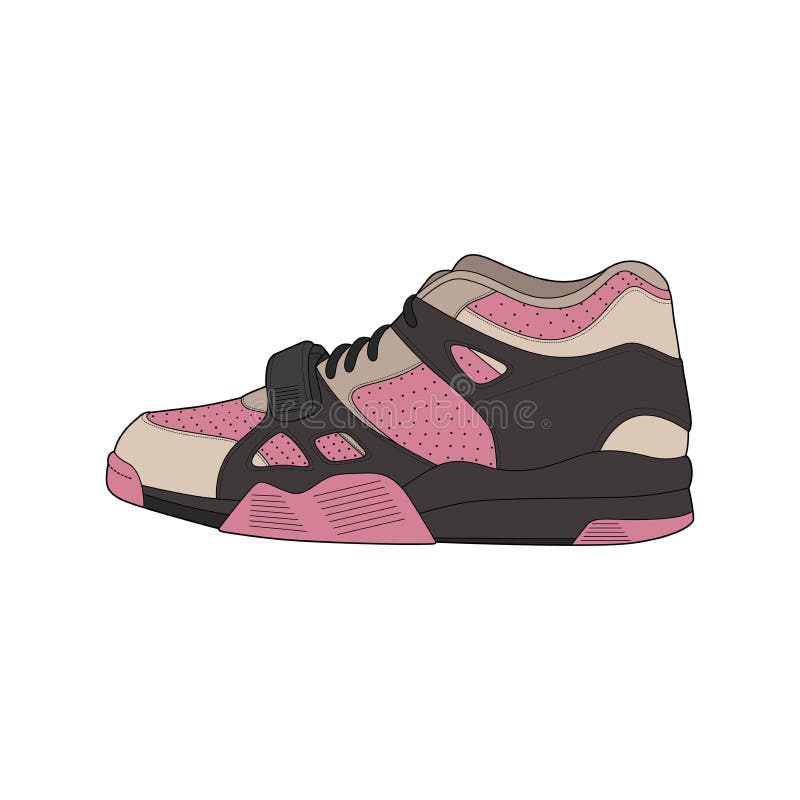 Vector Sneakers Shoes for Training, Running Shoe Vector Illustration ...