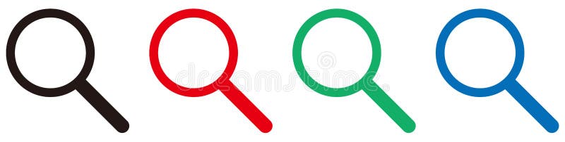 Colorful Lupe Icon Sets that Simple. Vector Image. Stock Vector ...