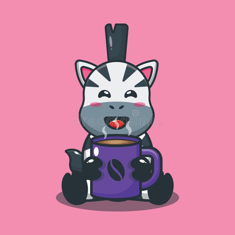 Cute Zebra Holding Money Cartoon Vector Illustration. Stock Vector ...