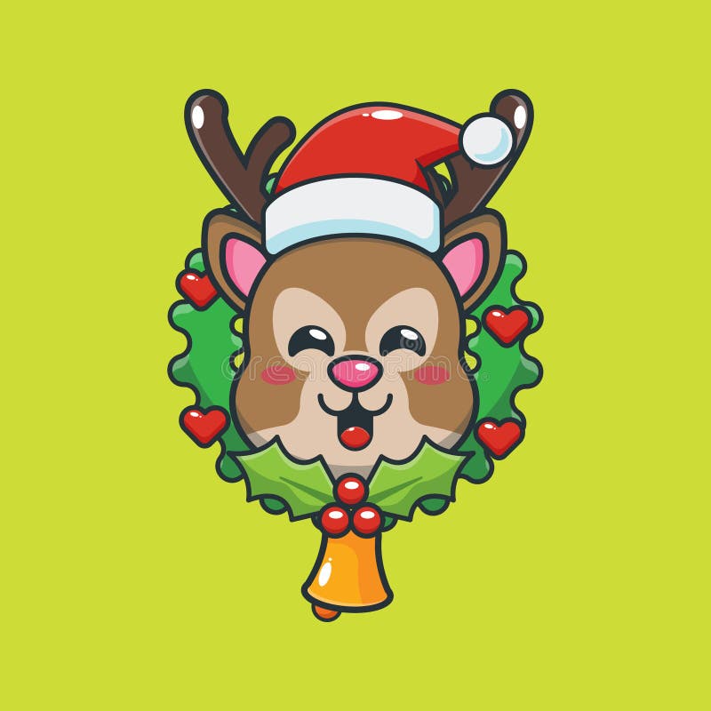 Cute Deer Sick. Cute Animal Cartoon Illustration Stock Vector ...