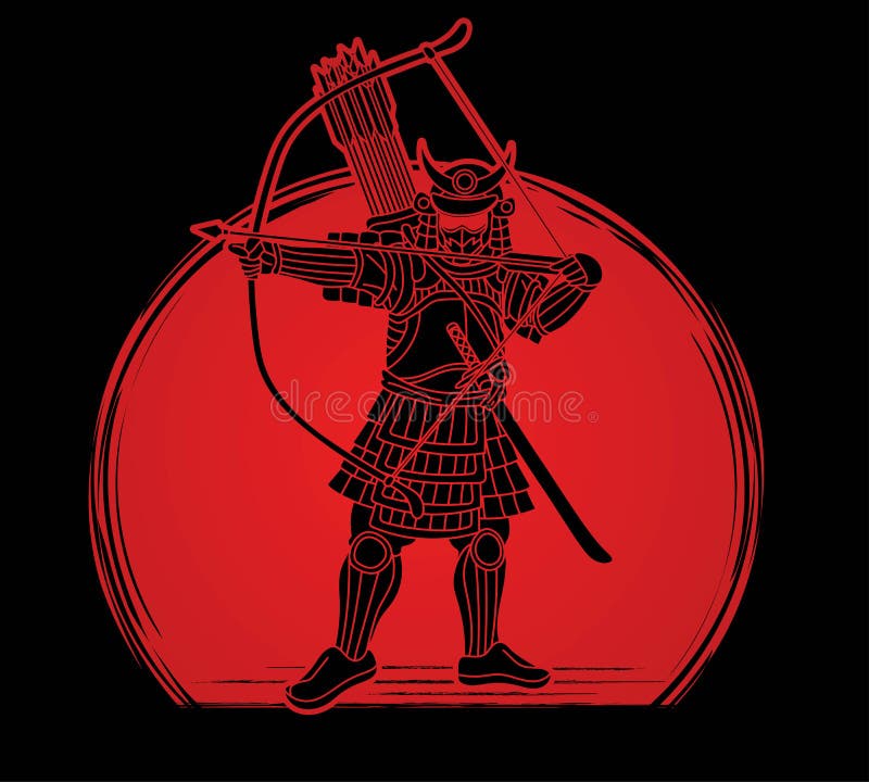 Samurai Warrior or Ronin with Armor and Weapon Japanese Fighter Action ...