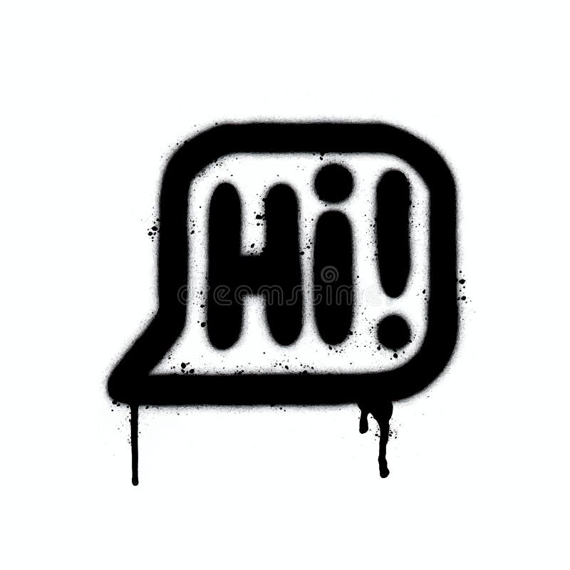 Graffiti Hi Stock Illustrations – 227 Graffiti Hi Stock Illustrations ...