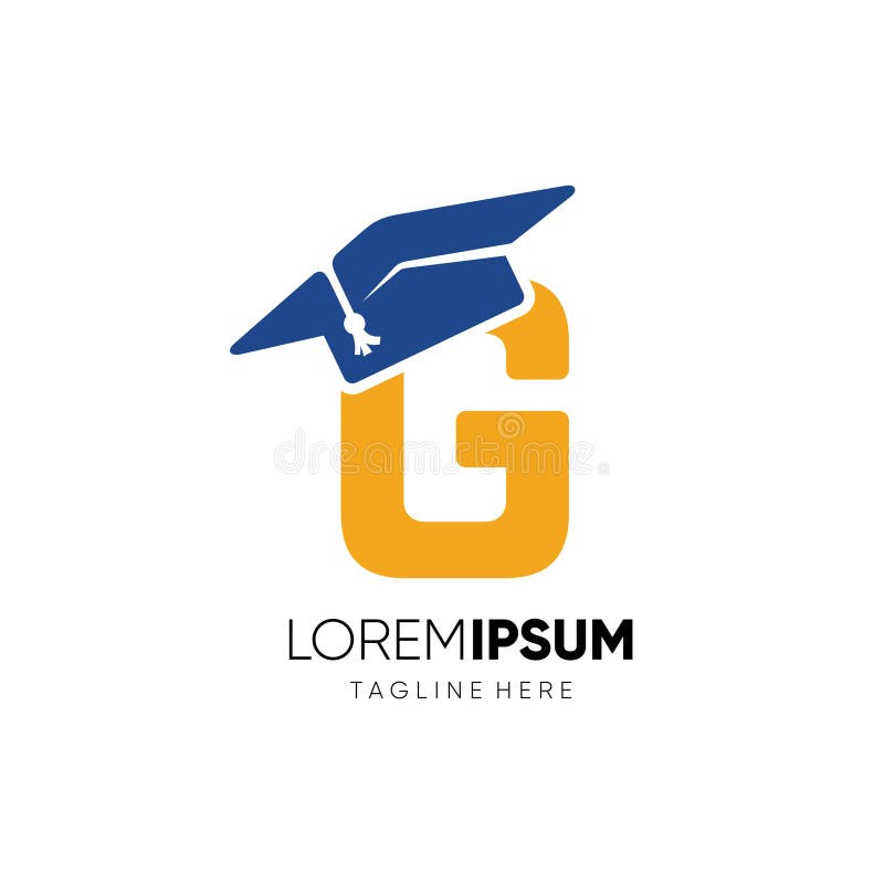 Letter G Graduation Hat Education Logo Design Vector Icon Graphic Stock ...