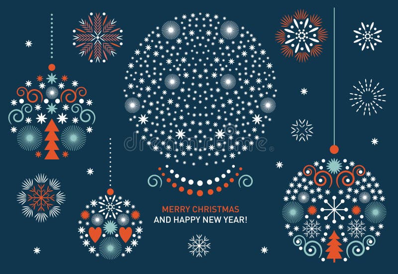 Balls of Snowflakes. Vector Set of Snowballs Stock Vector ...