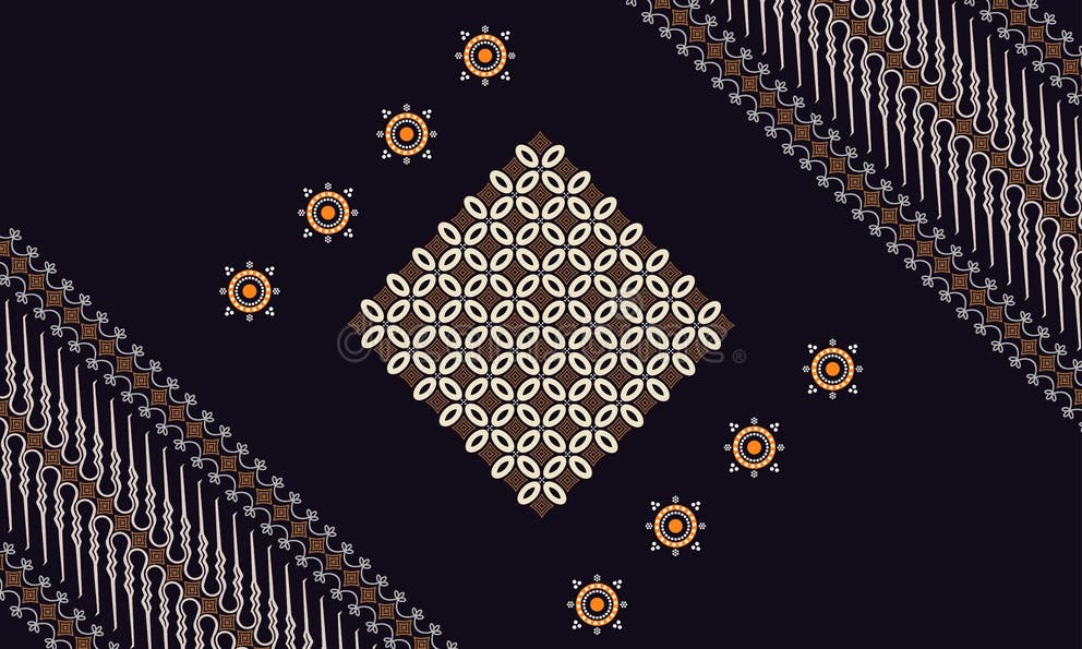 Mixed batik motif stock vector. Illustration of texture - 234377636