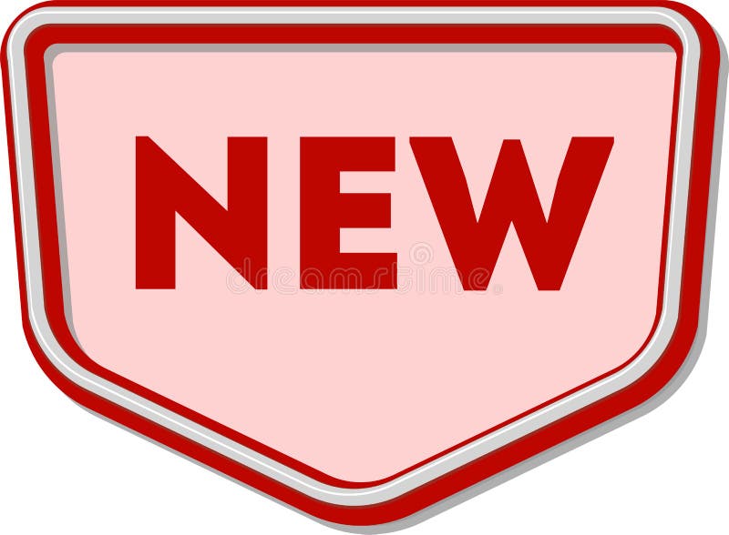 New Feature or Product Badge Flat Icon for Apps and Websites Stock ...