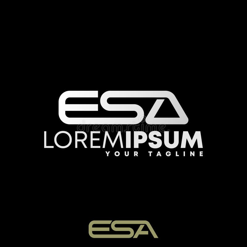 Letter ESA Free Vector Stock. Connect Abstract Design Concept. Stock ...