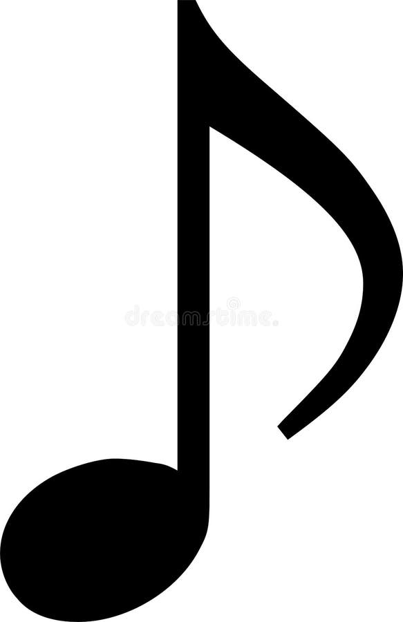 Simple Music Note Icon. it is a Simple. Stock Vector - Illustration of ...