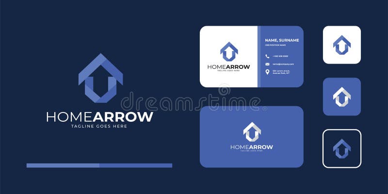 Arrow, Home, House, and Real Estate Symbol Logo Suitable for Real ...
