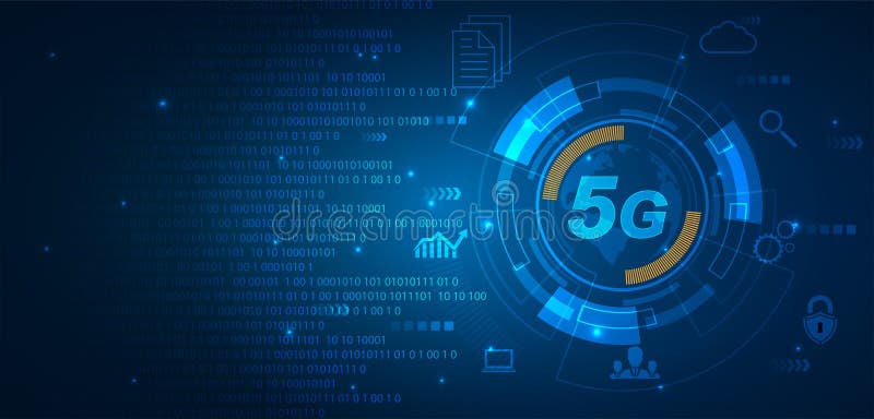 5G Internet Network Concept Background, 5th Generation of Internet ...