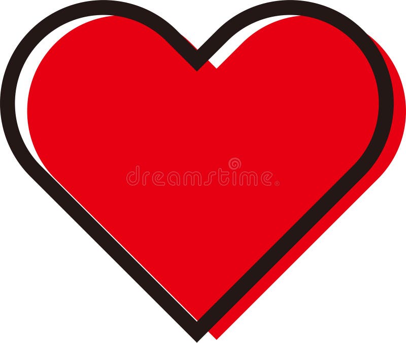 Heart Mark Icon. Simple Vector. Stock Vector - Illustration of simple ...