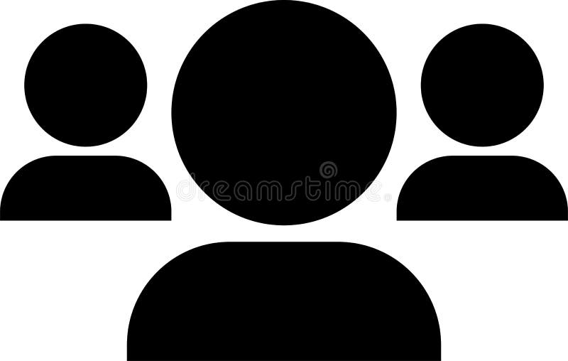 Icons of Multiple People. User Icon and Avatar Icon Vectors. Stock ...