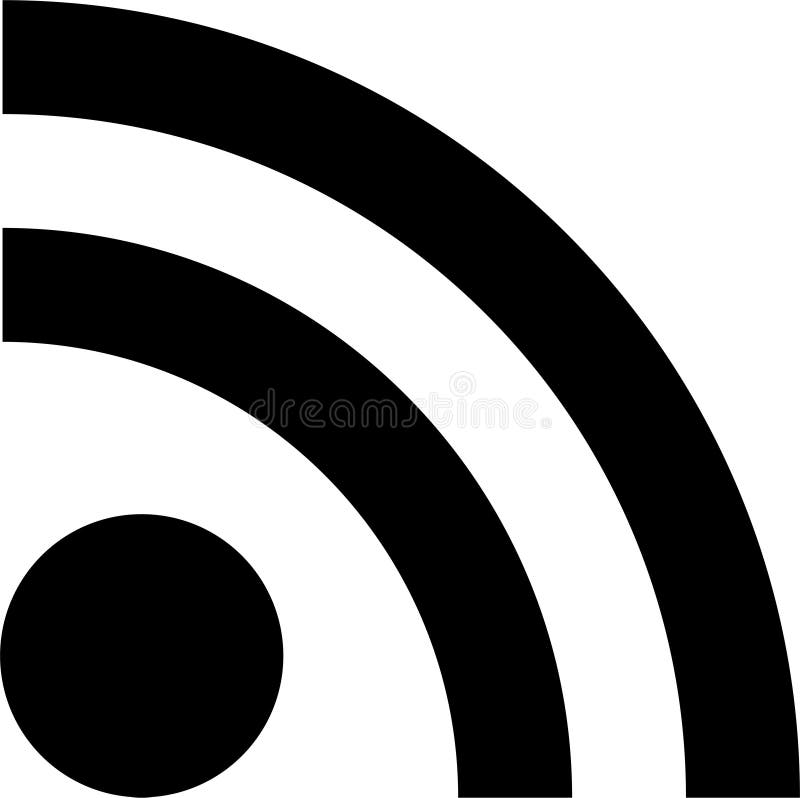 Simple RSS Icon that Vector. Stock Vector - Illustration of update ...