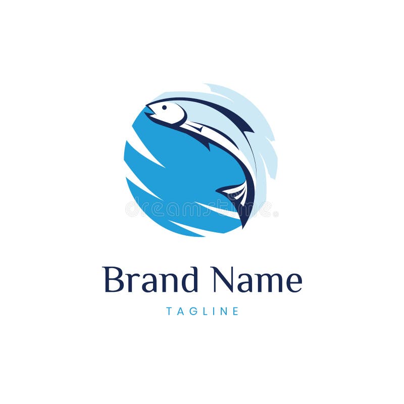 Jumping Flying Fish Logo Design Stock Vector - Illustration of design ...