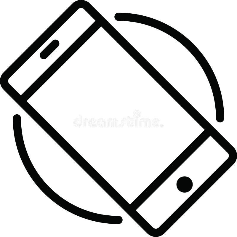 Line Art Auto Rotate Icon Vector Stock Vector - Illustration of vector ...
