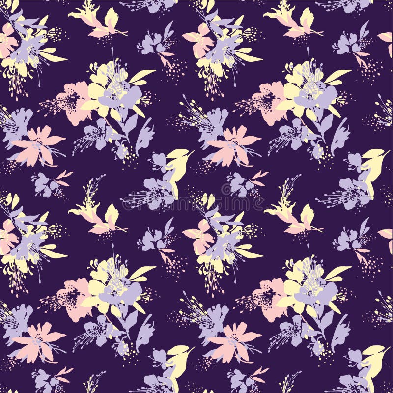 Floral Background for Textiles. Wall Art, Textiles Wrapping Paper Stock ...